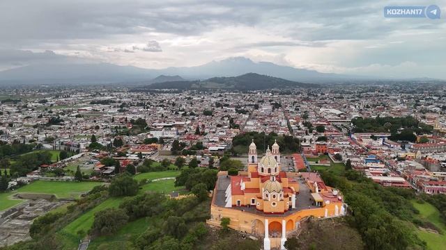 Экскурсии в Мексике - Великая пирамида Чолулы, Тлачиуальтепетль (The Great Pyramid of Cholula)