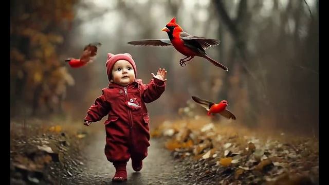 красивая птичка