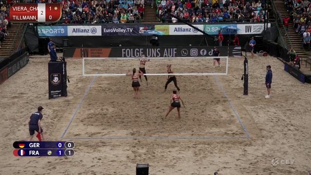 Виера\Шамро Франция-Мюллер\Тильманн Германия, полуфинал ЧЕ 2025 г. Дюссельдорф
