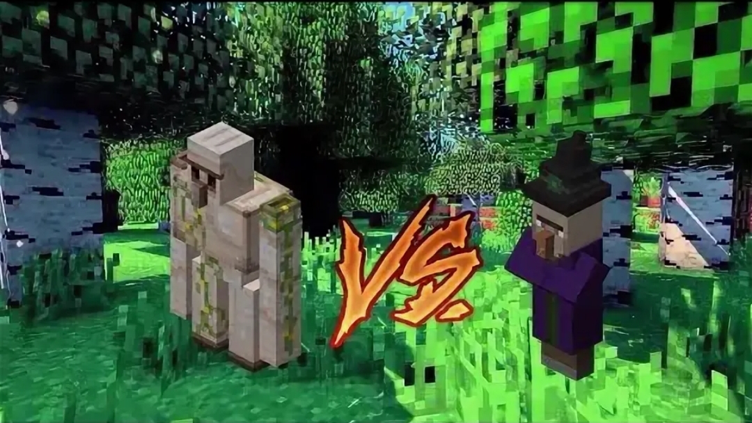 ПРОТИВОСТОЯНИЕ ГОЛЕМЫ ПРОТИВ ВЕДЬМ В MINECRAFT PE