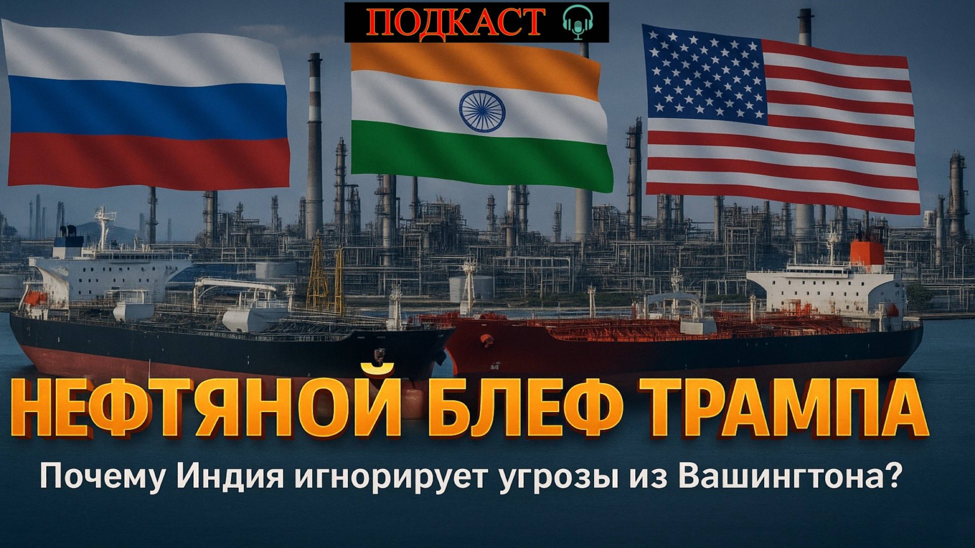 Трамп, Индия, российская нефть: Правда о санкциях и закупках. Подкаст.