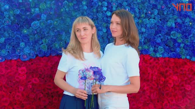 ФЛАГ РОССИИ ИЗ ЖИВЫХ ЦВЕТОВ ч.2 (2024).  Флорист-дизайнер Иван Базин