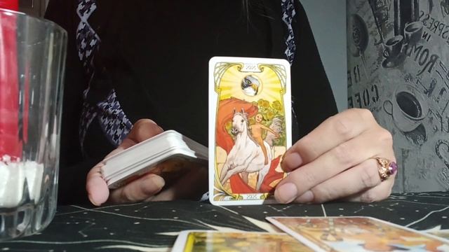 Вызов мужчины на разговор, звонок, приезд, появление на Египетском Таро Ар-Нуво