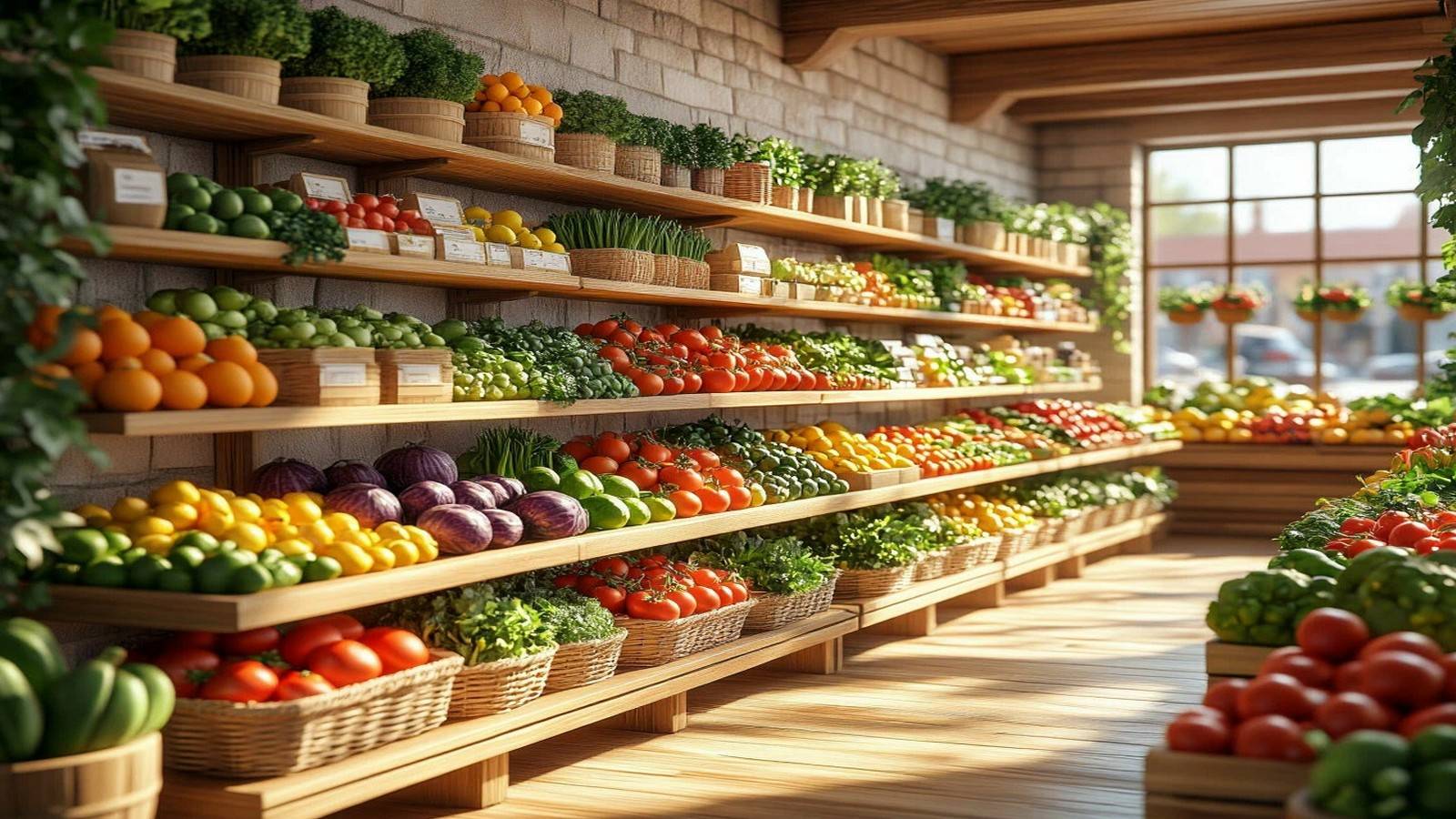 Овощи и фрукты. Supermarket Simulator #10