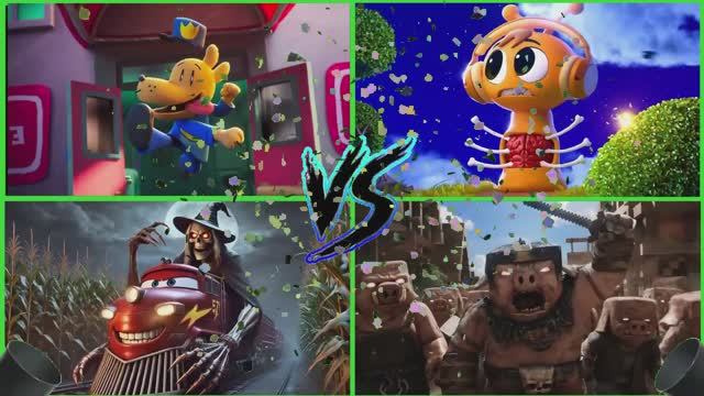 ЧЕЛОВЕК-ПЕС🆚Суперсемейка Спрунки🆚 Поезд Молнии Маккуин🆚Фильм про Майнкрафт