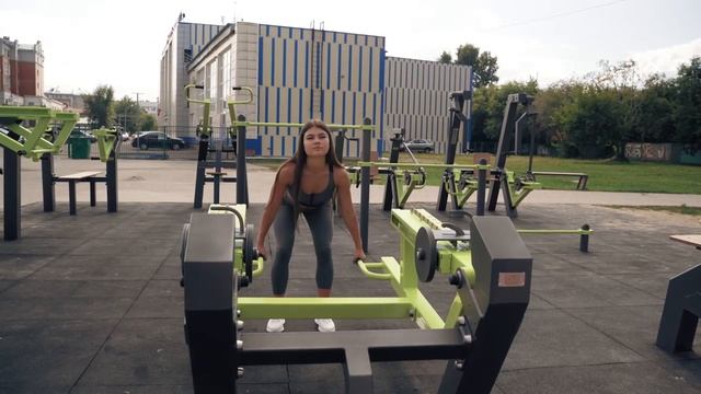 Power-1813 Уличный тренажер становая тяга с переменной нагрузкой ZAVODSPORTA