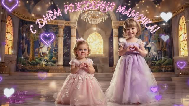 Поздравительный ролик "С днём рождения мама"