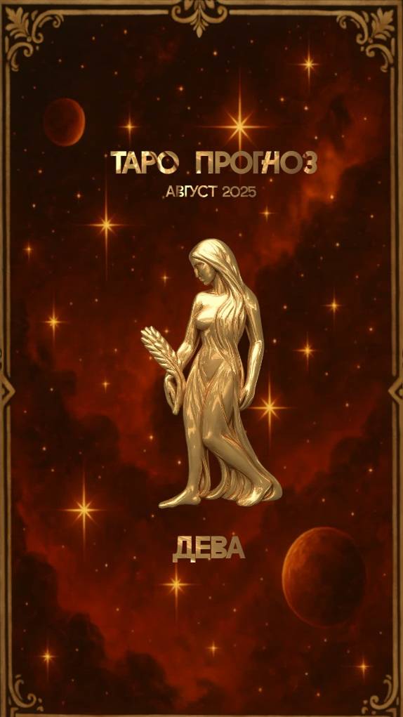 Таро Прогноз Дева Август 2025