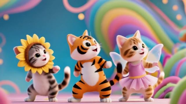 невероятный танец котят