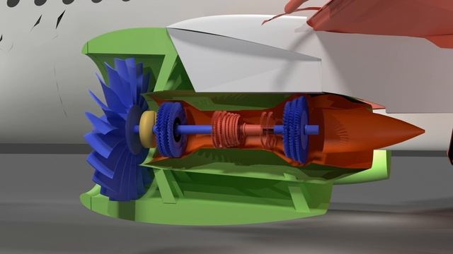 Сборочная модель пассажирского авиалайнера Avion 37 v0.1 для 3Д конструктора. Passenger airliner