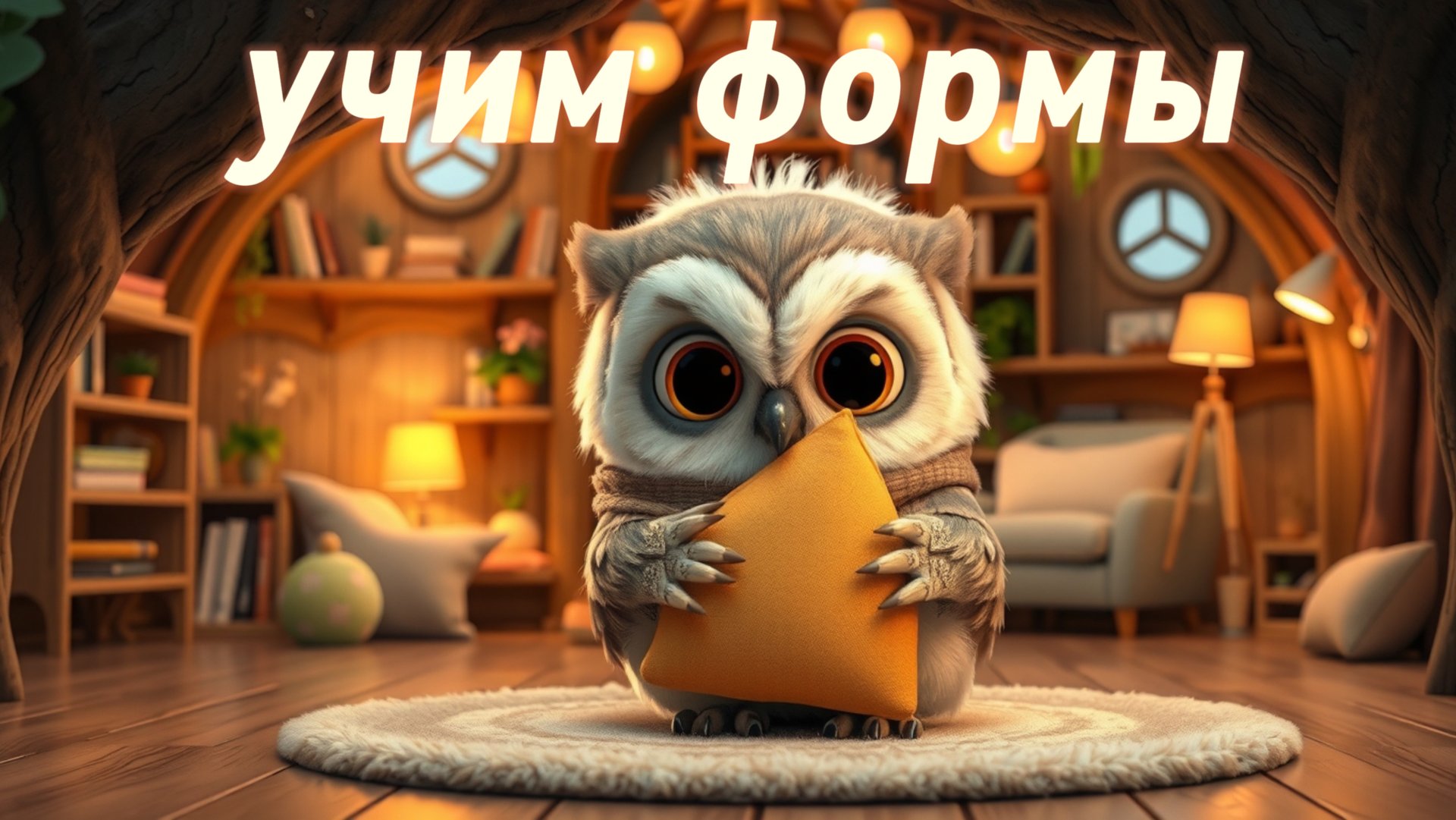 Формы в домике Совёнка — обучающий мультик для малышей | Учим геометрические фигуры