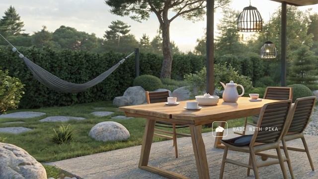 Идеальный утренний сад: гармония, уют и вдохновение