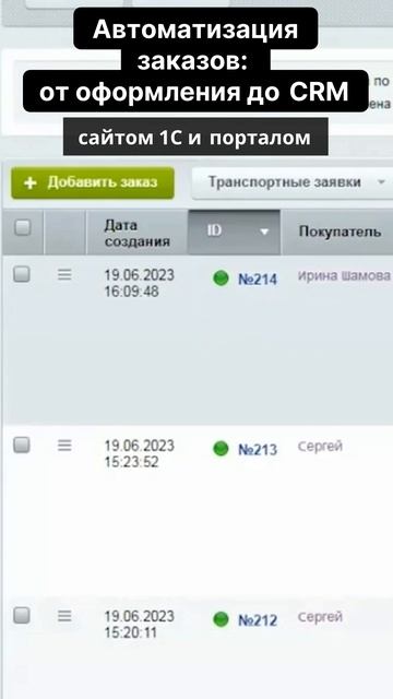 Автоматизация заказов: от оформления до CRM.