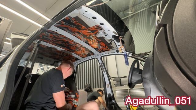 Шумоизоляция крыши под автозвук v2. Обновленный вибродемпфер. Как,что и так? Нам нужен фен и не тол
