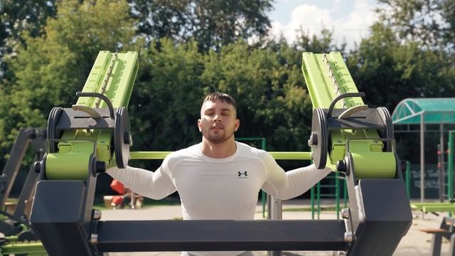 Power-1804  Уличный тренажер приседание с переменной нагрузкой ZAVODSPORTA