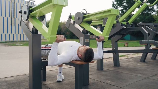 Power-1800 Уличный тренажер жим лежа с переменной нагрузкой ZAVODSPORTA