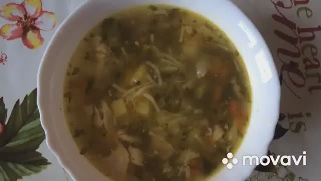Суп куриный с вермишелью. Самый простой и быстрый способ приготовления.