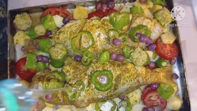 Запеченная рыба по-мароккански