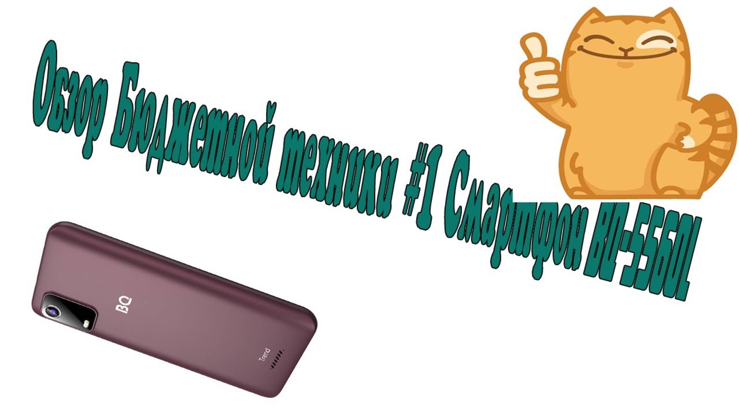 Обзор Бюджетной техники #1 Смартфон BQ 5560L