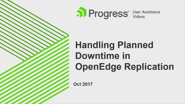 Обработка плановых простоев в репликации OpenEdge