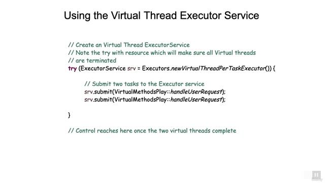 7. Java Virtual Threads Creation