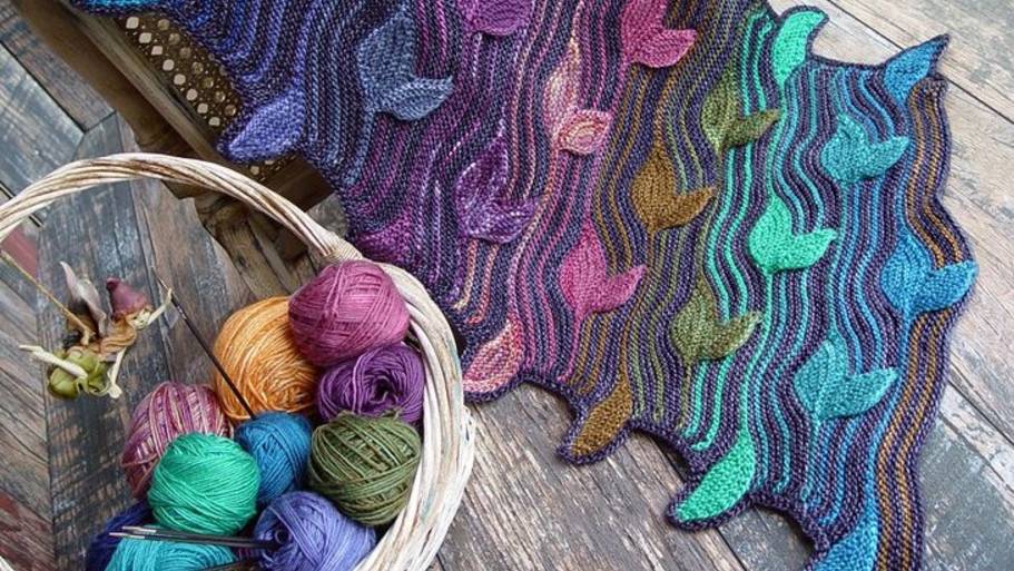 Шарф ( снуд ) часть 4 (Ряды 66-67)