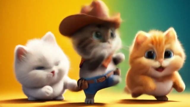 смешные коты пытаются танцевать
