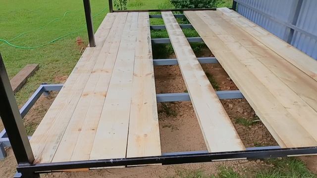 Беседка своими руками. 9 день стройки.