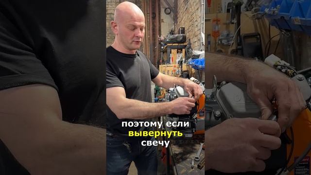 Замена свечи в двигателе Лифан 29 л.с. / Лончин 30 л.с.