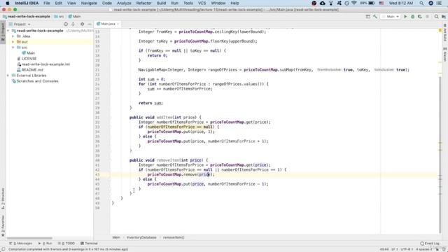 24 - Reentrant Read Write Lock Database Implementation