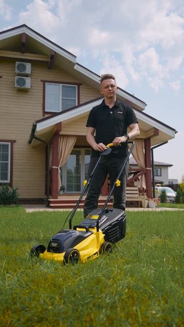 Легкая экологичная газонокосилка для идеального газона #Huter CLM-20 Li   #tools  #diy