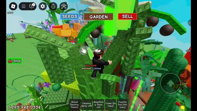 Играю в игру Grow a garden