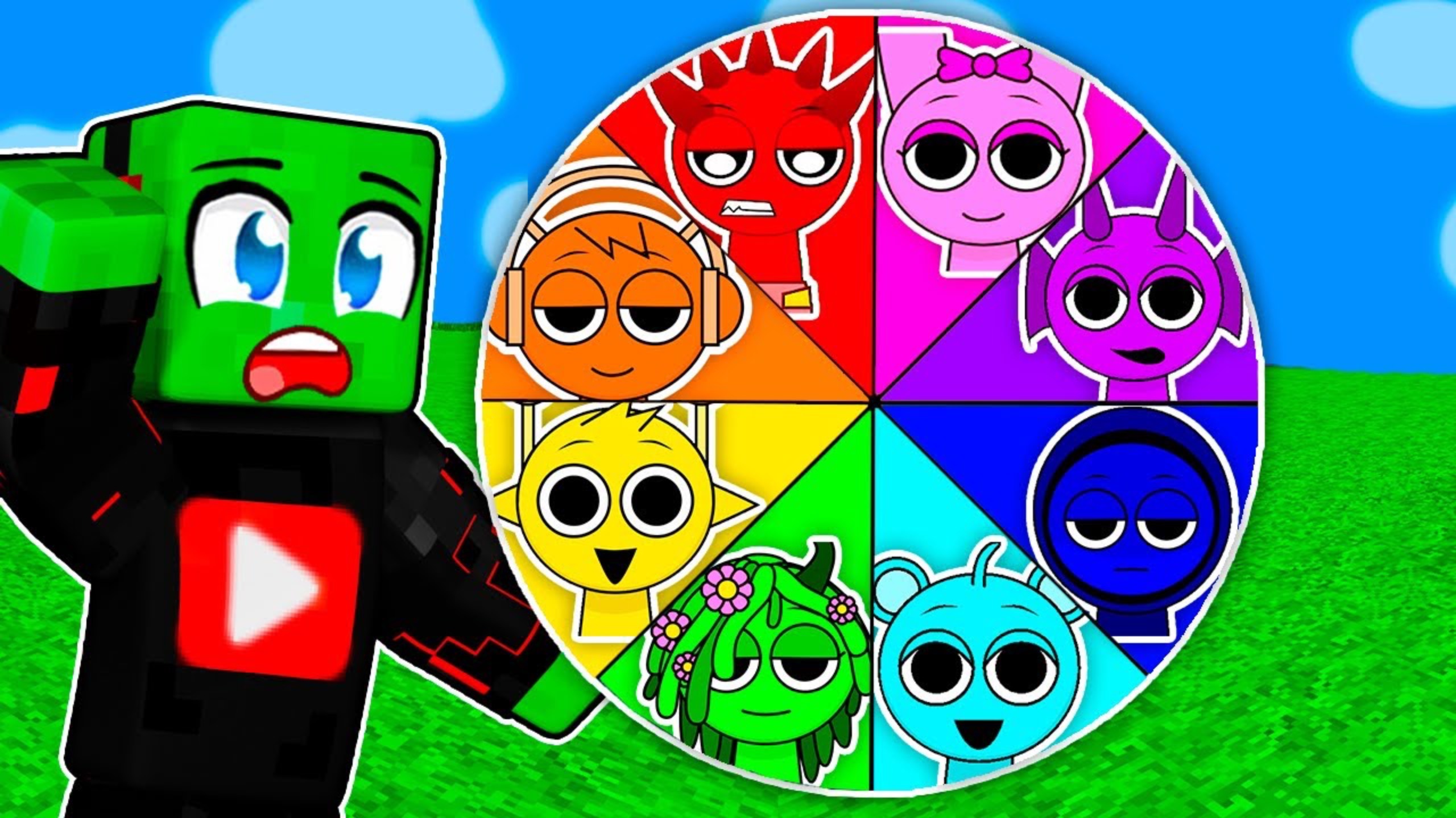 МАЙНКРАФТ НАШЕЛ ВСЕ СПРУНКИ КОЛЕСО ФОРТУНЫ В MINECRAFT Детский Ютуб