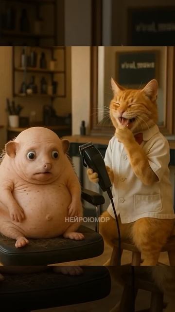 Конченый барбершоп!!!! #приколы #юмор #нейросети