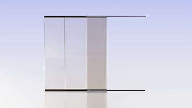 "СЛАЙД" - раздвижная система безрамного остекления с параллельным движением створок