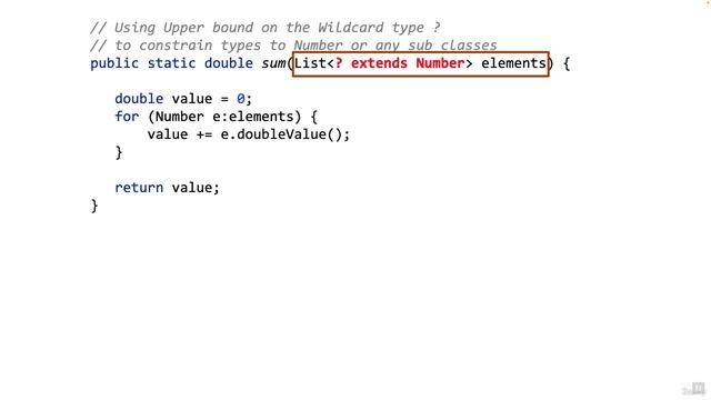 16 - Upper Bounded Wildcards