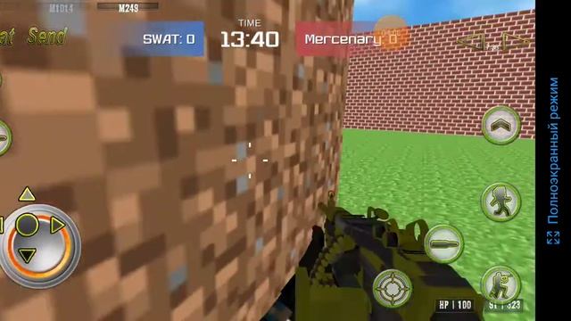 Combat Pixel Arena 3D Multiplayer текстуры из майнкрафта и старая игра