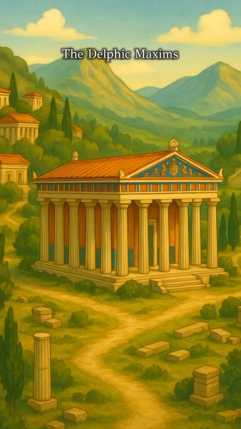 Дельфийские Максимы: Древнегреческая Мудрость для Изучающих Современный Английский. Delphic Maxims: