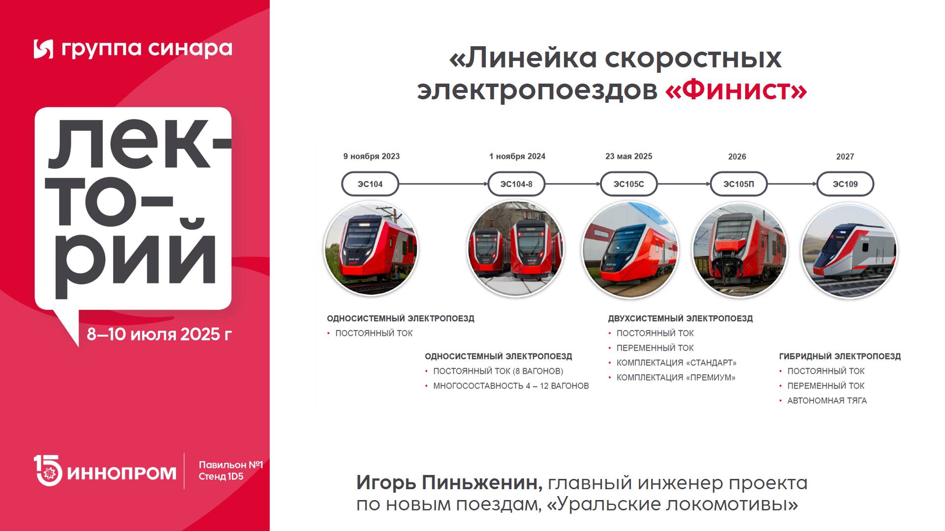 Линейка скоростных электропоездов «Финист»