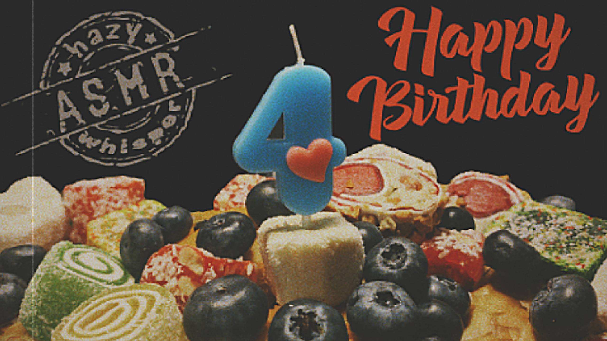 АСМР • Четыре года каналу • Итинг 🎂 Мукбанг • Отмечаем день рождения канала •