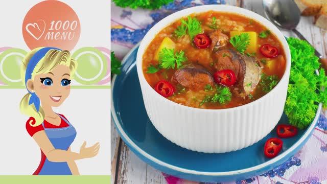 🍲 СУП ИЗ КОНСЕРВЫ В ТОМАТНОМ СОУСЕ — быстро и вкусно!