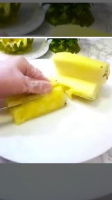 Карвинг. Фруктовая тарелка с ананасом. 👍🍍