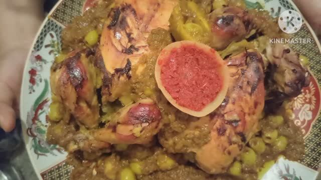 Курица на свадьбу по-мароккански