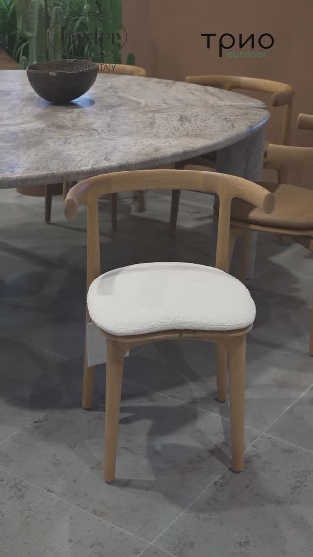 Стул с подушкой в ткани Himba от Baxter