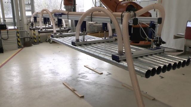 Вакуумный захват эффективной площади для роботизированного комплекса в металлообработке