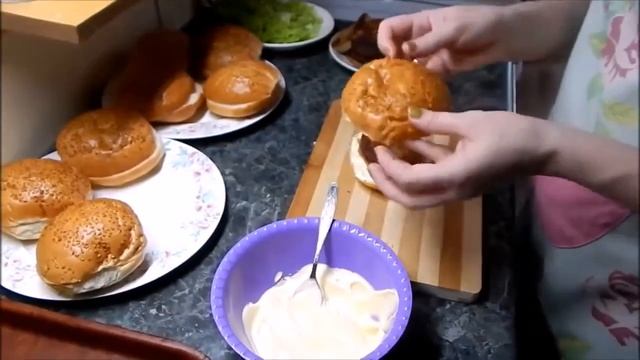 Гамбургеры на скорую руку