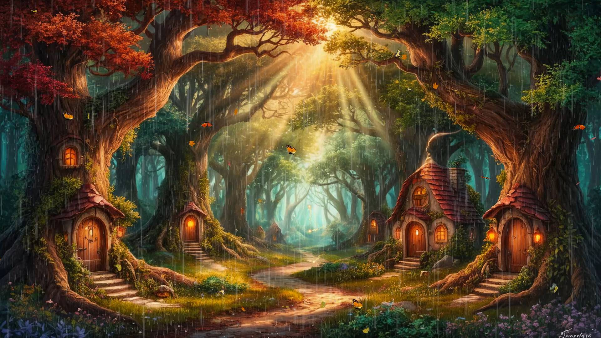 Звуки летнего дождя и колыбельная для быстрого засыпания малыша | Колыбельная для малыша