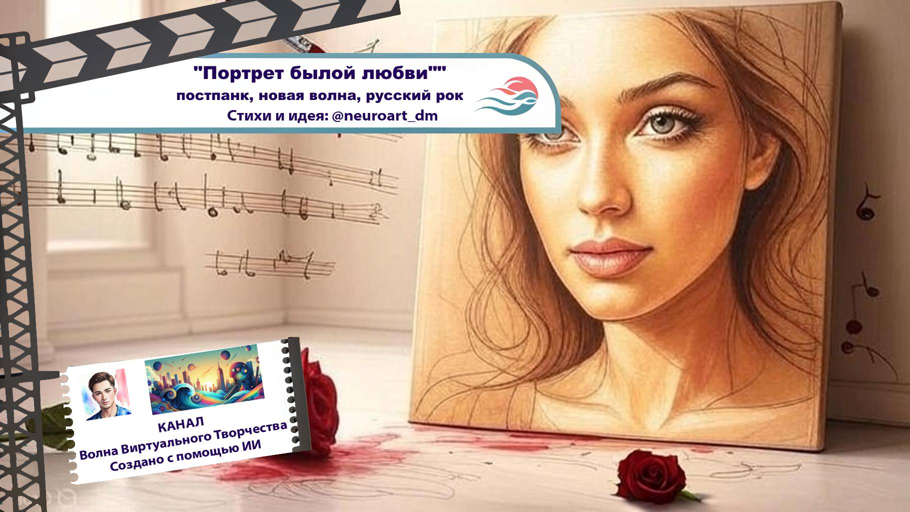 "Портрет былой любви" - Лиричная баллада о любви  (поп-рок, постпанк, романс)| AI Music