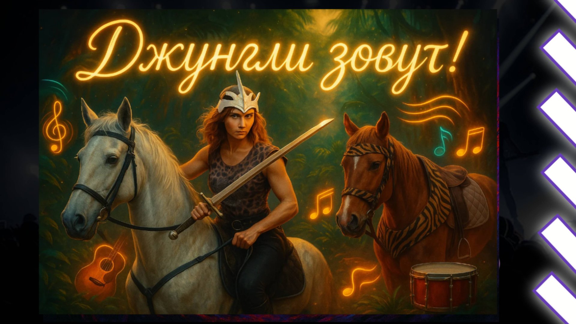 Анна и шёпот джунглей / Оживление фото / Песня викингов