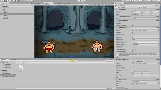 UNITY 3D: как сделать игру "Драчки" в 2D на Unity